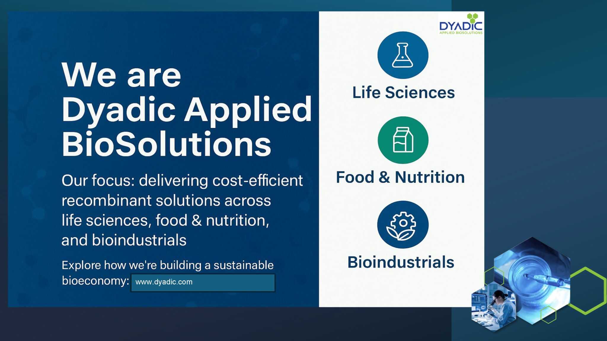 Animal-Free Protein & Enzyme Producer Dyadic Applied BioSolutions to ...