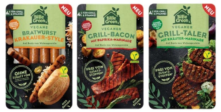 The Plantly Butchers launcht drei neue Billie Green Grillprodukte - vegconomist: Das vegane ...