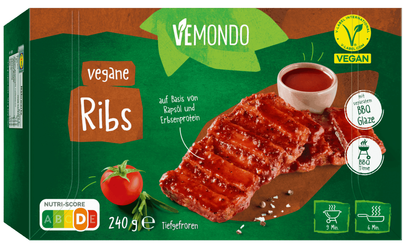 Lidl Germany Introduces New Vemondo Products Including Vegan Ribs ...