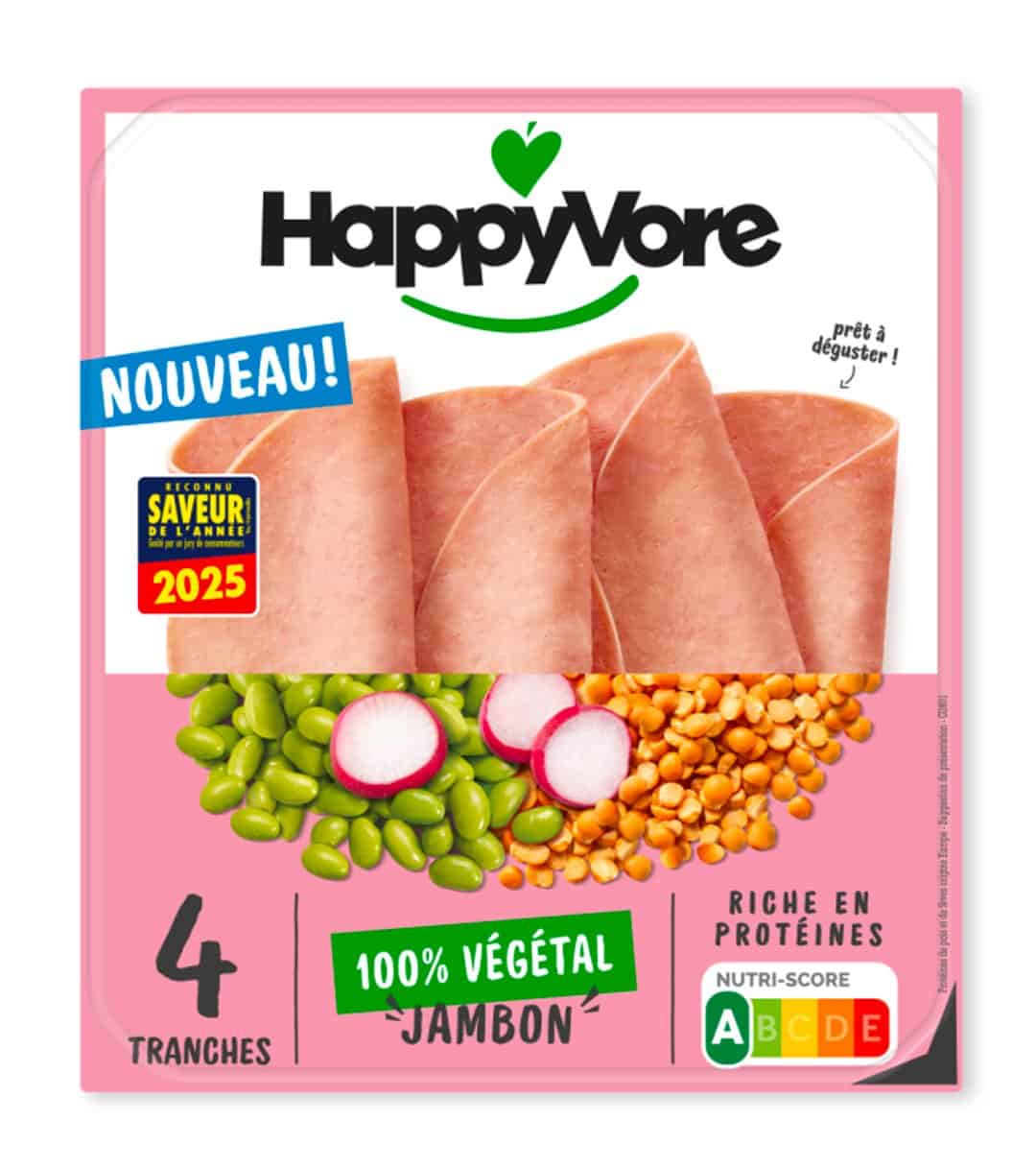 France's HappyVore Launches Plant-Based Ham Made From Pea Protein ...
