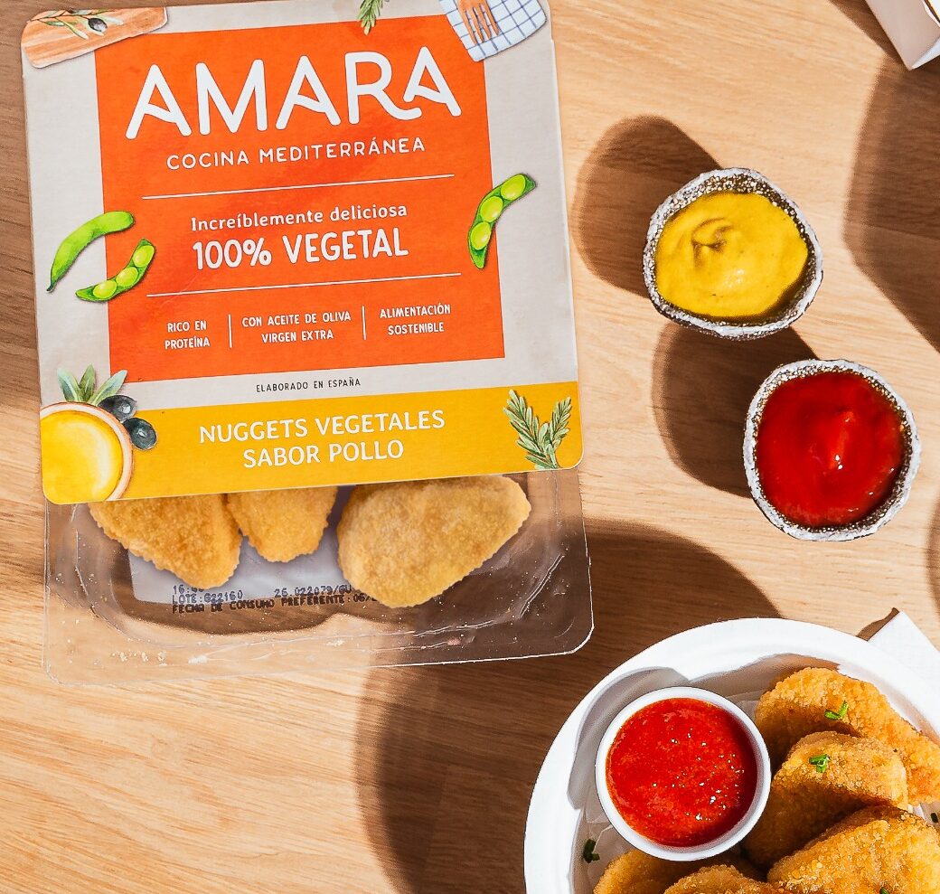 Amara lanza su gama vegetal en los supermercados de El Corte Inglés